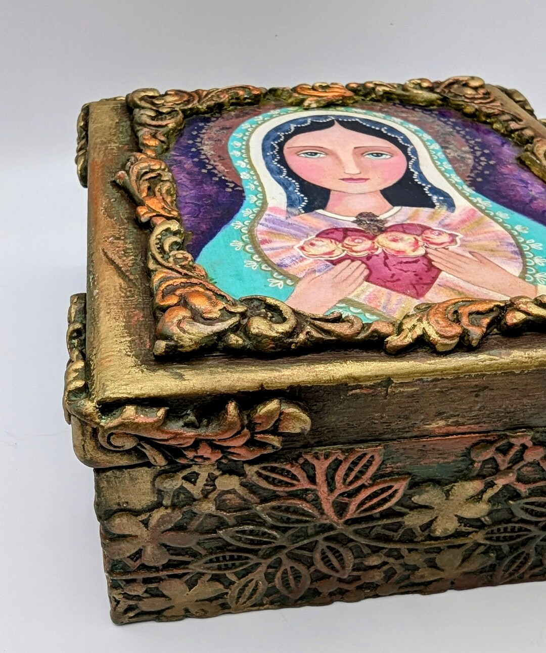 Immaculate Heart of Mary Heart of Mercy, Trinket Box, Treasure Box ...
