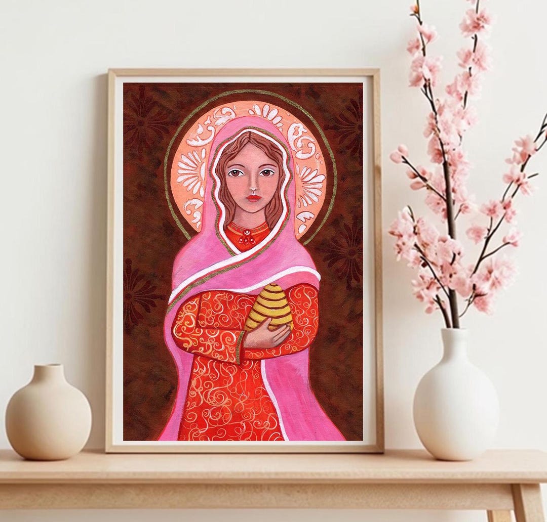 Saint Abigail the Patron Saint of Bees and Beekeepers, Catholic Gift ...