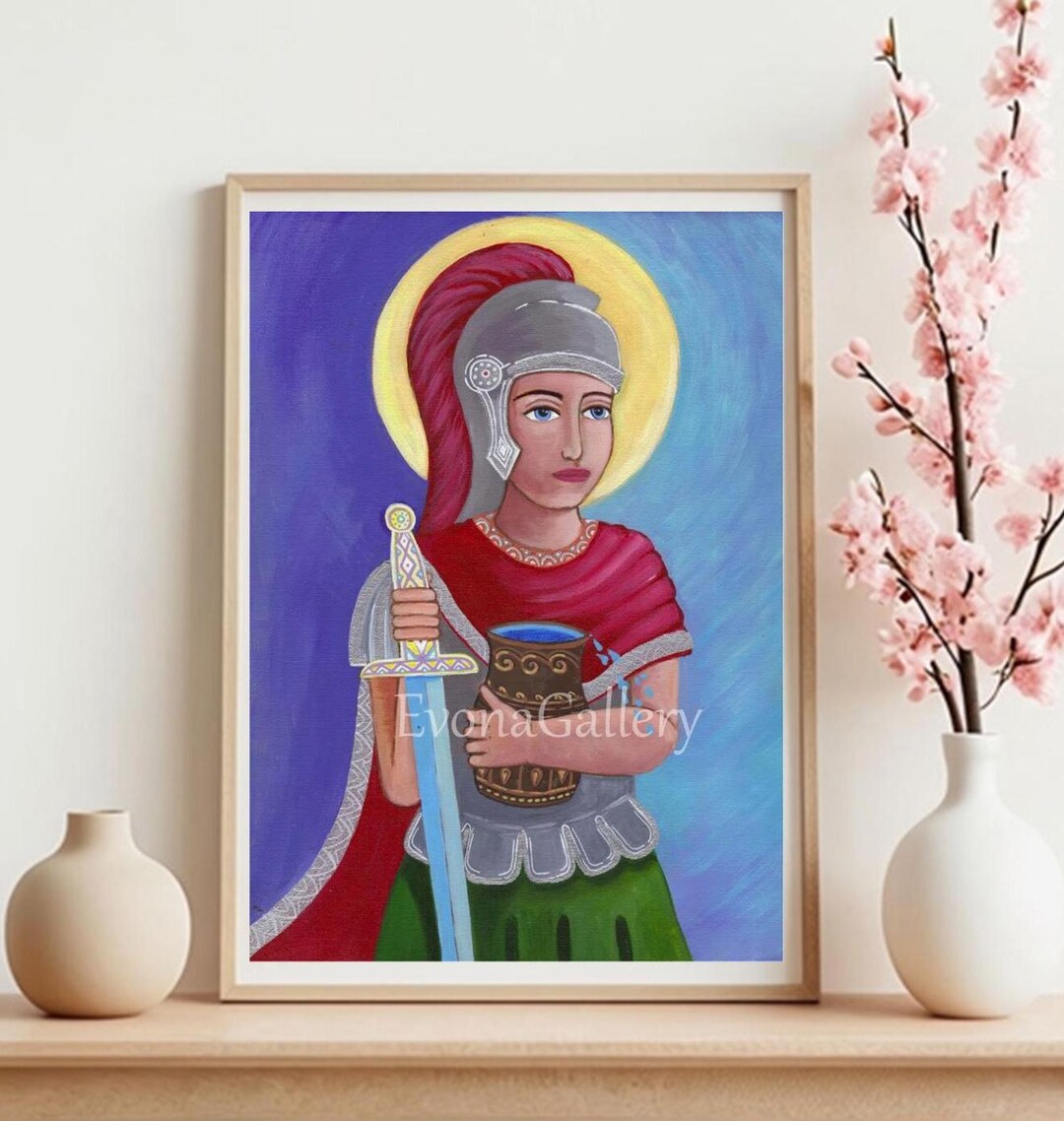 St. Florian Catholic Fine Art Print, Patron of Fire Fighters, Giclee ...
