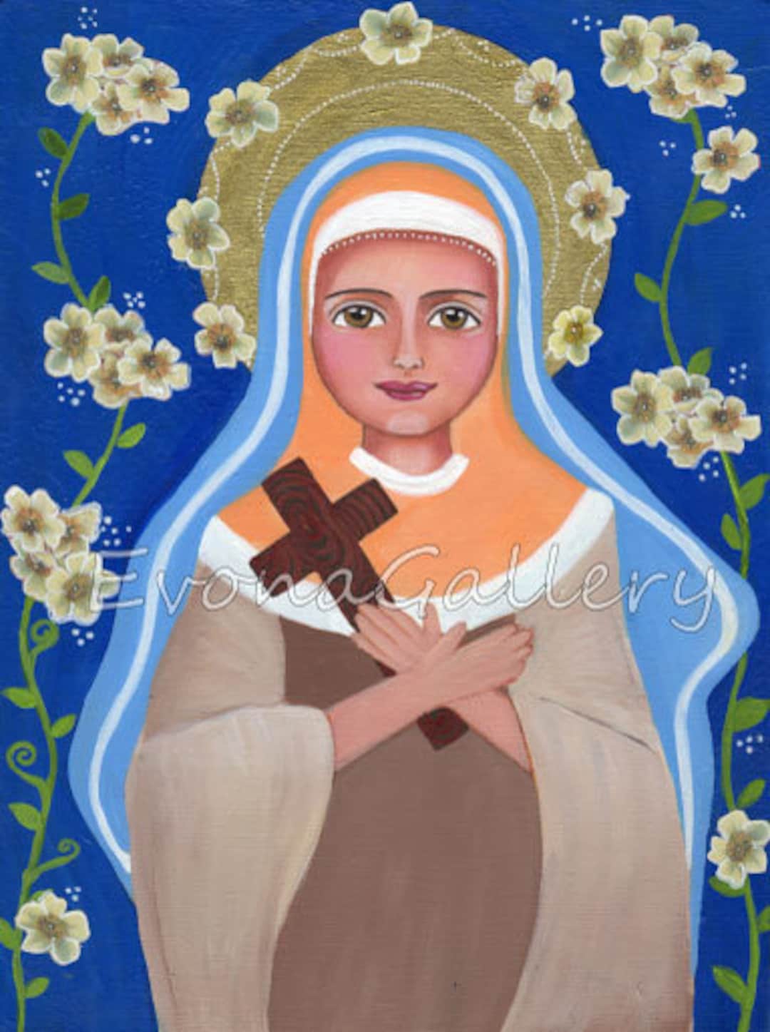 St. Monica, Swieta Monika, Print,saint , Saint Painting, Patron of ...