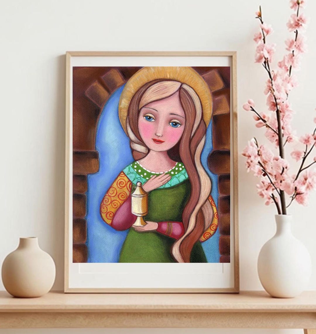 St. Mary Magdalen Painting, Santa María Magdalena, Giclee Print, Marja ...