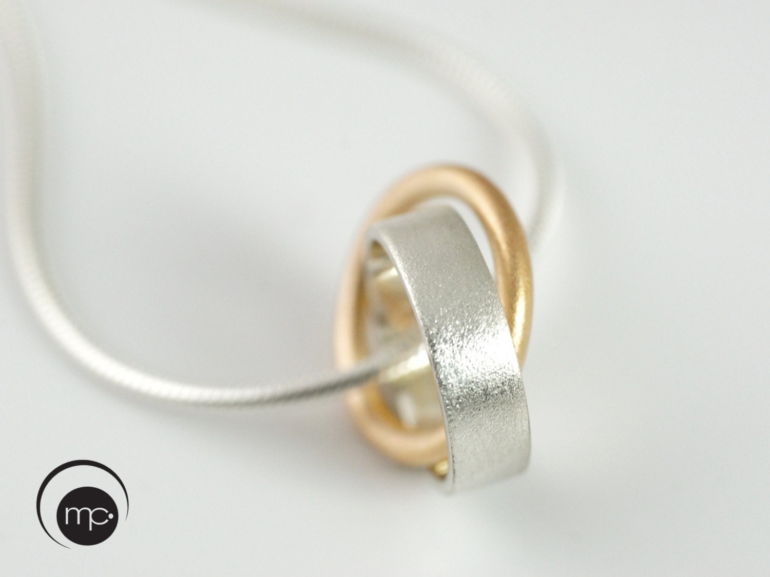 Together Forever Infinity Necklace in Silver and Rosegold - Etsy