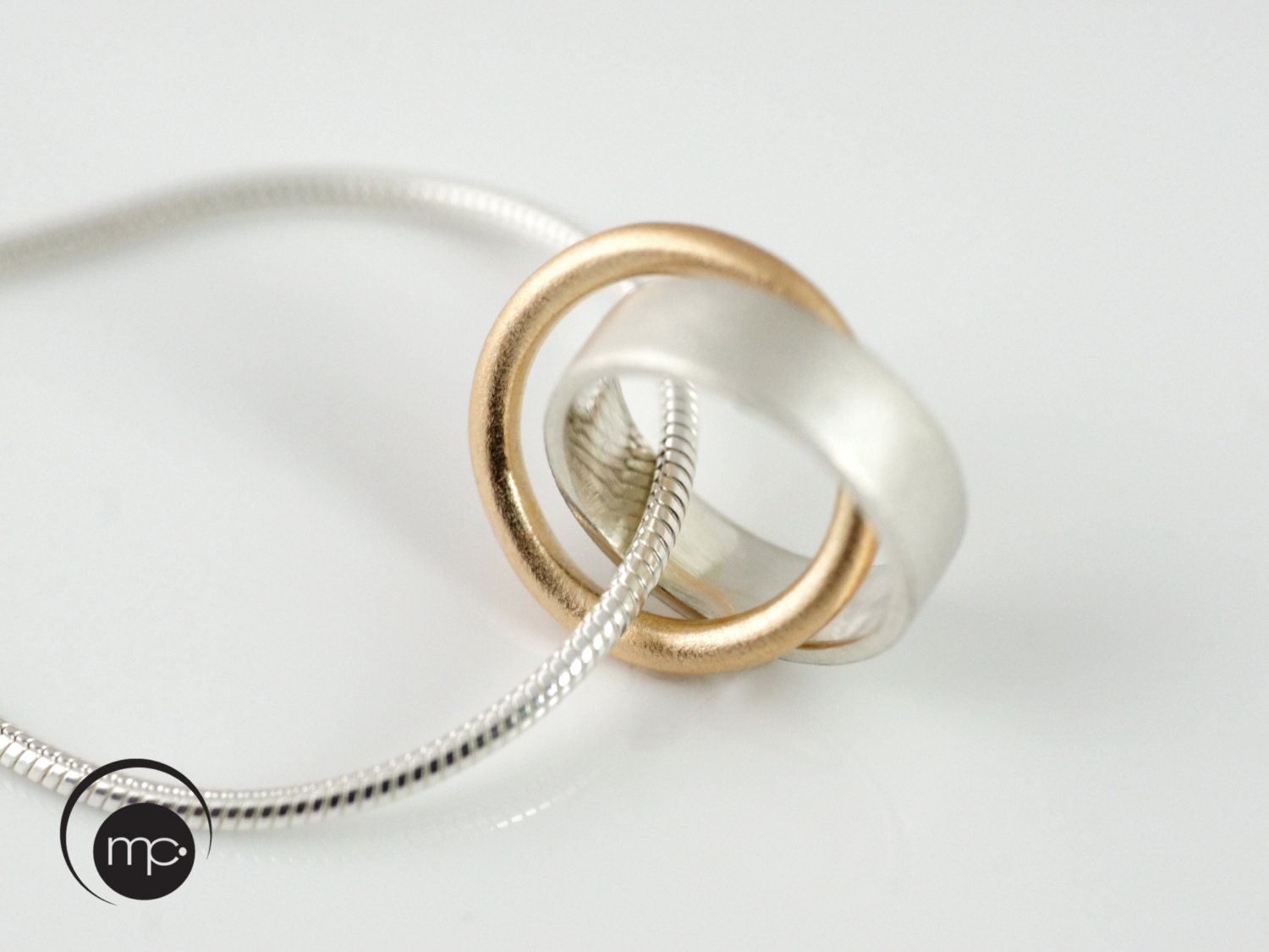 Together Forever Infinity Necklace in Silver and Rosegold - Etsy