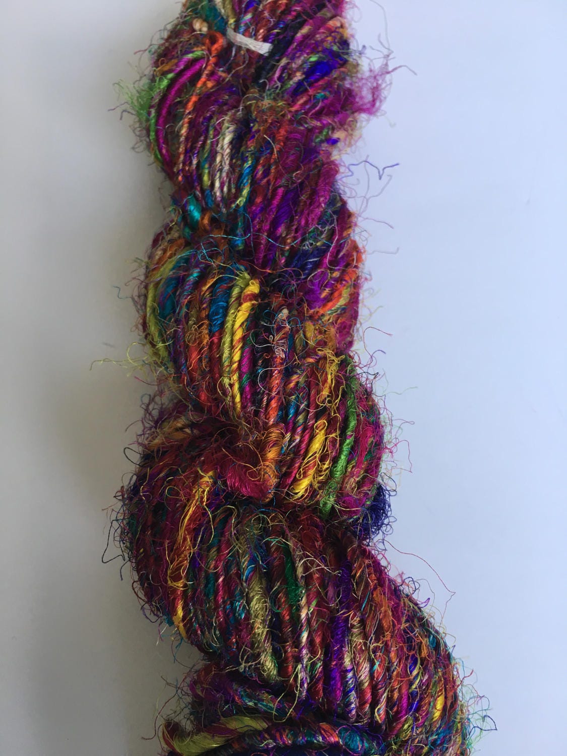 Recycled Silk Sari Yarn - Art Yarn - Hand Spun, Eco-Friendly & Socially ...