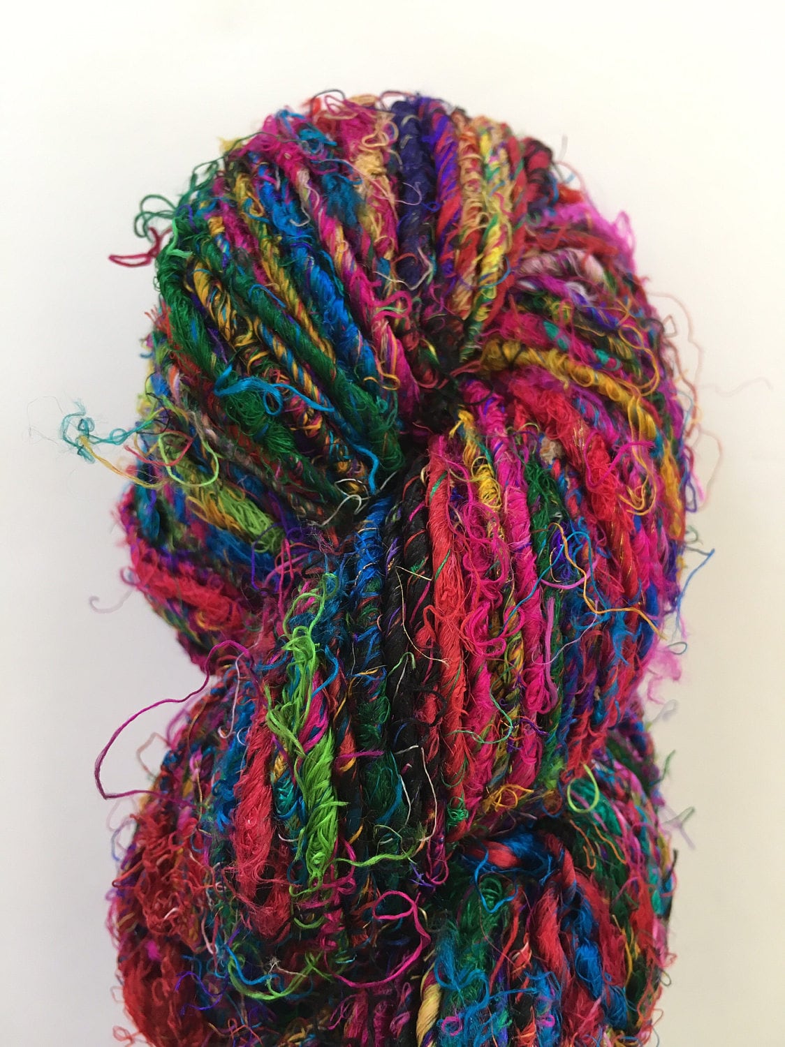 Recycled Silk Sari Yarn - Art Yarn - Hand Spun, Eco-Friendly & Socially ...
