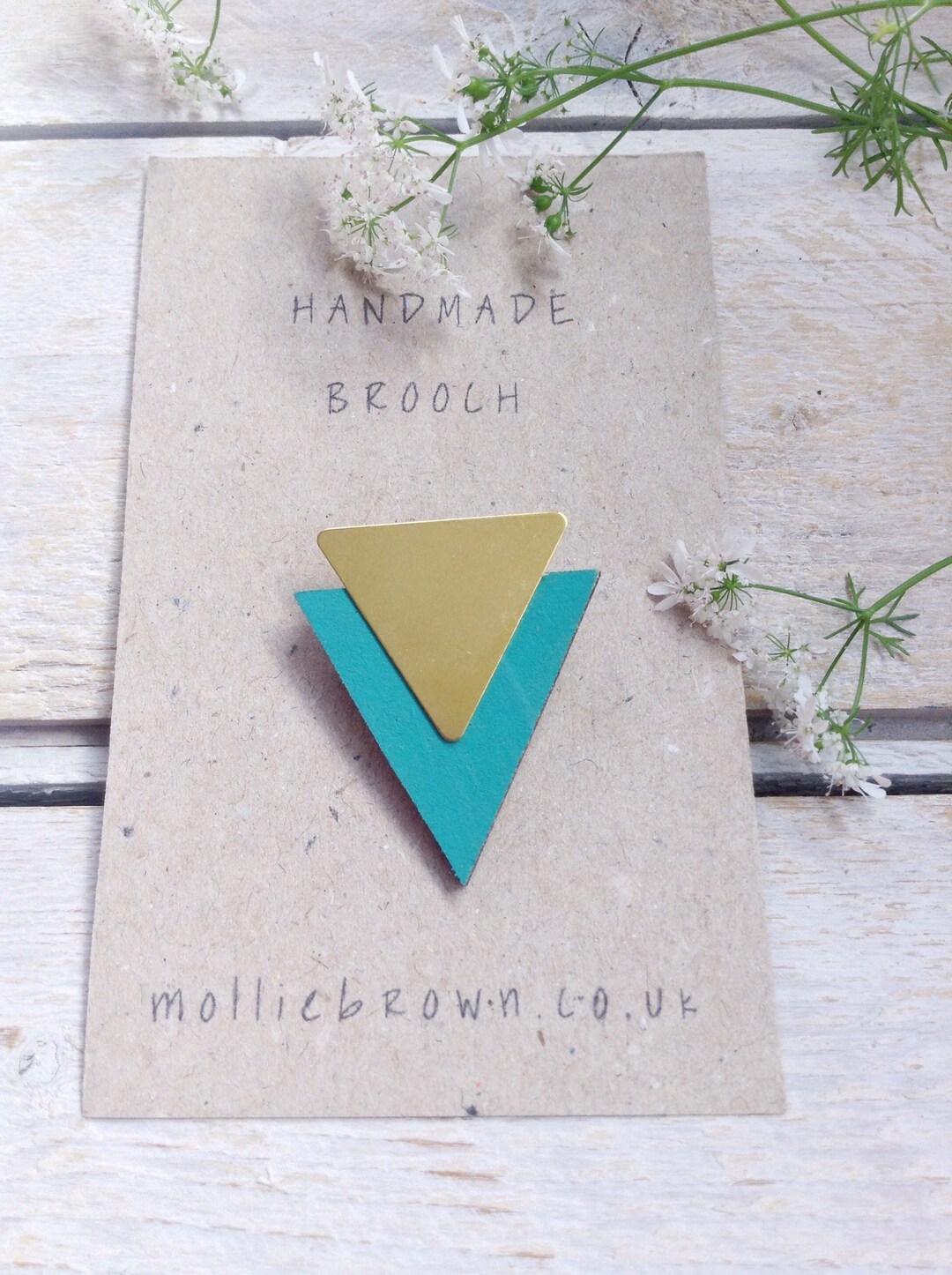 Triangle Brooch/geometric Brooch/triangle Jewellery/geometric - Etsy