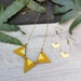 Triple Triangle Necklace Geometric Necklace Geo Jewellery - Etsy