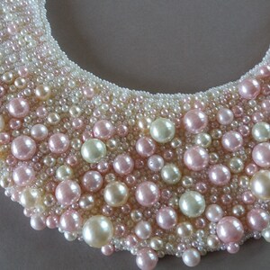 Handmade Pearl Necklace, Collar - Etsy