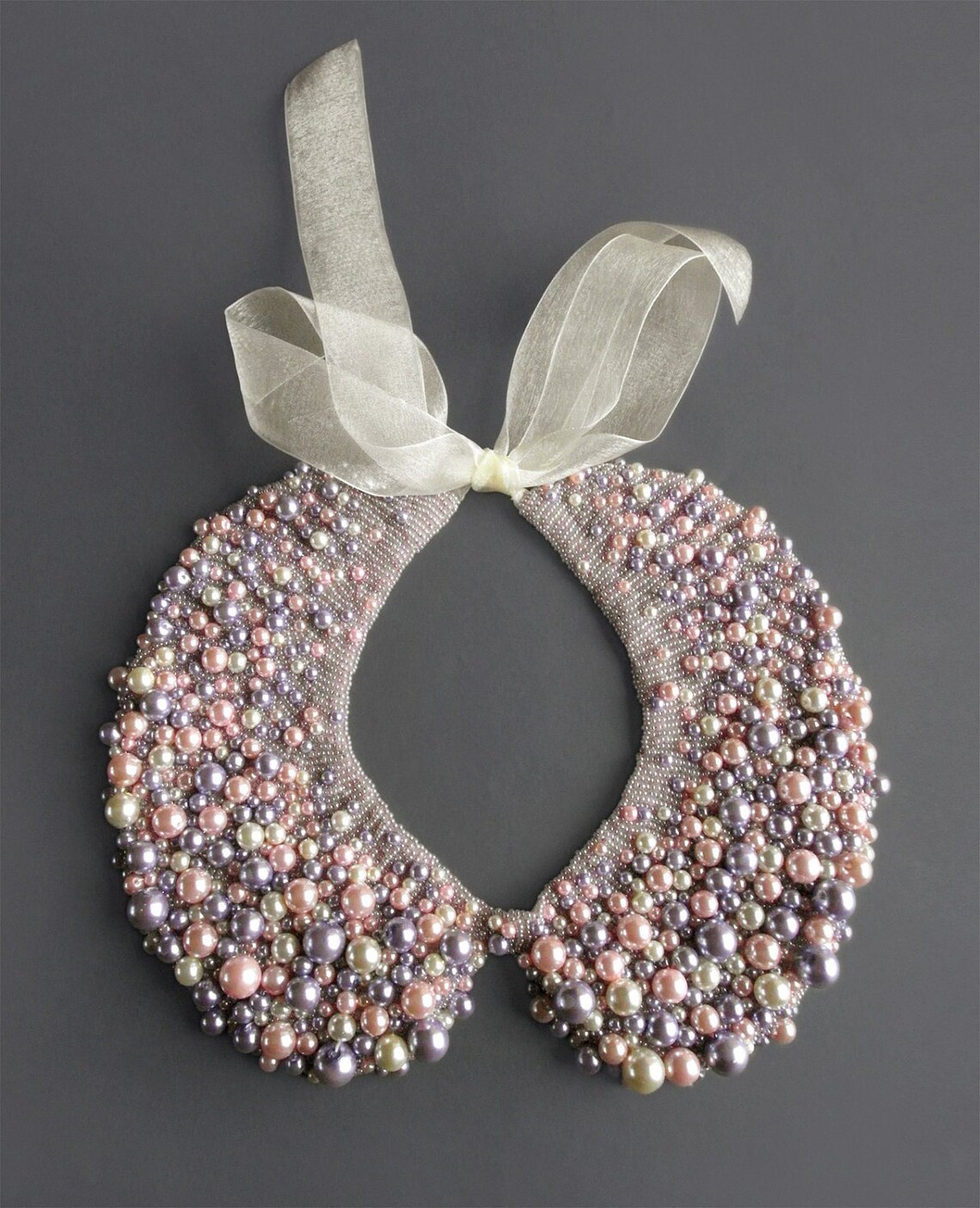 Handmade Pearl Collar, Necklace - Etsy