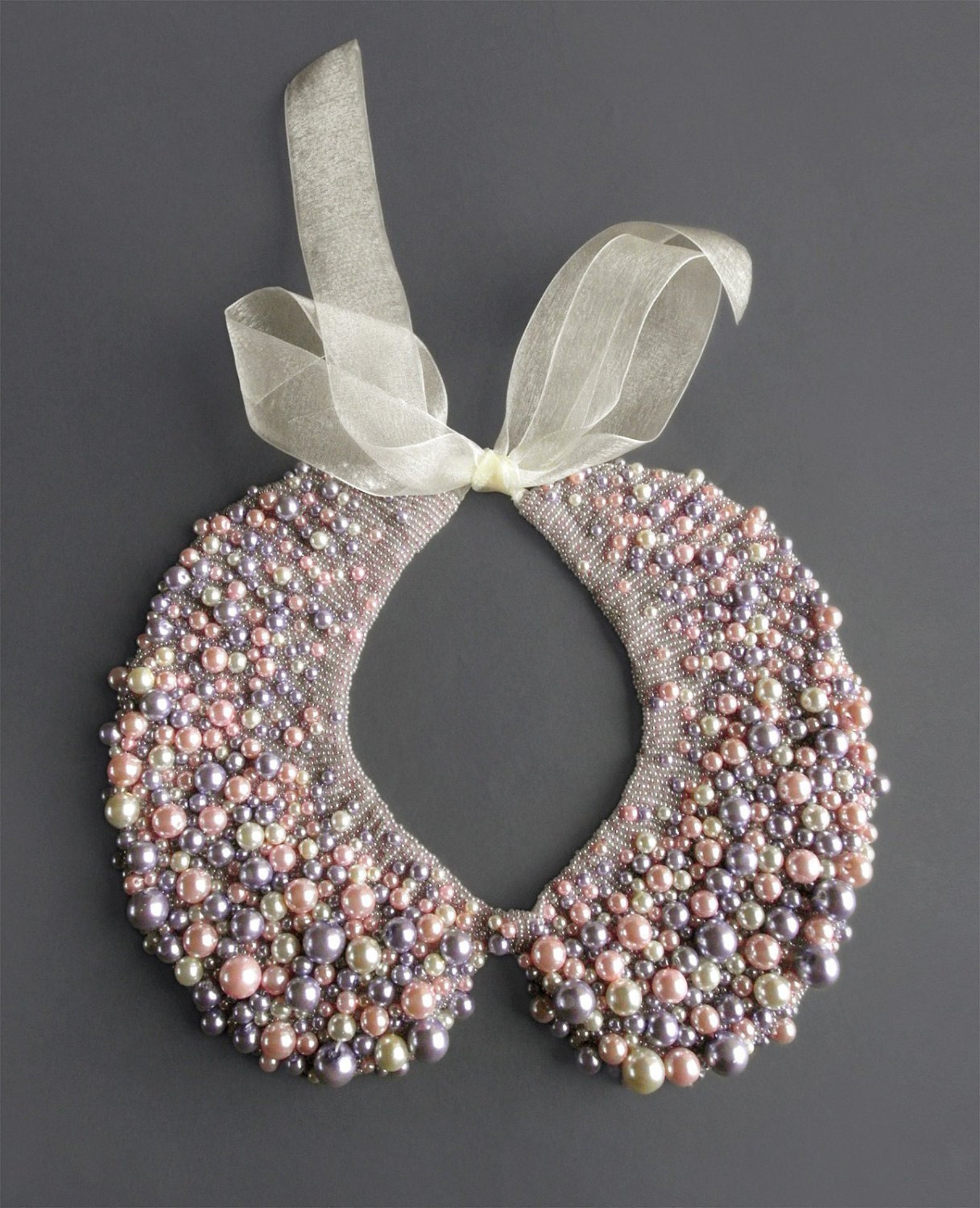 Handmade Pearl Collar, Necklace - Etsy