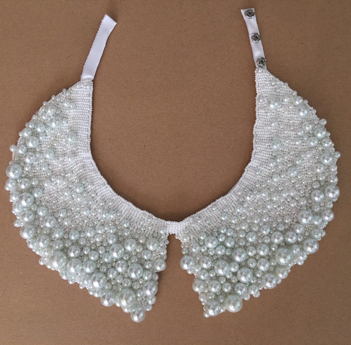 Handmade Pearl Collar, Necklace Vintage Style - Etsy