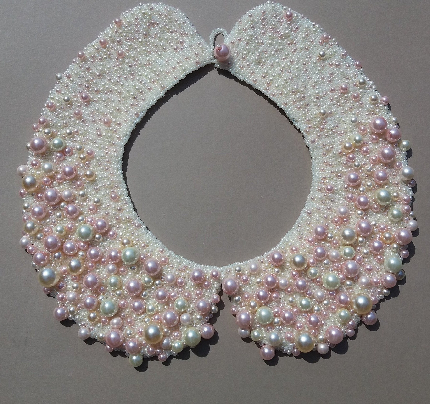 Handmade Pearl Necklace, Collar - Etsy