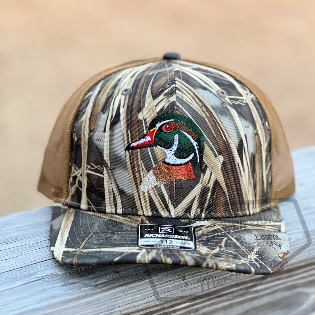 Realtree Max 7 / Buck Richardson 112 Trucker Snapback Hat Cap Duck ...