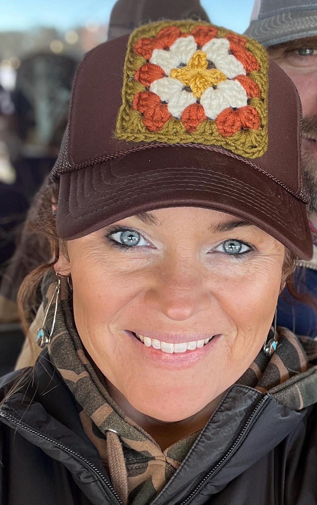 Granny’s Kitchen Granny Square Otto Trucker Hat - Etsy