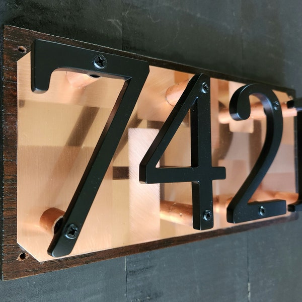 Copper House Numbers - Etsy