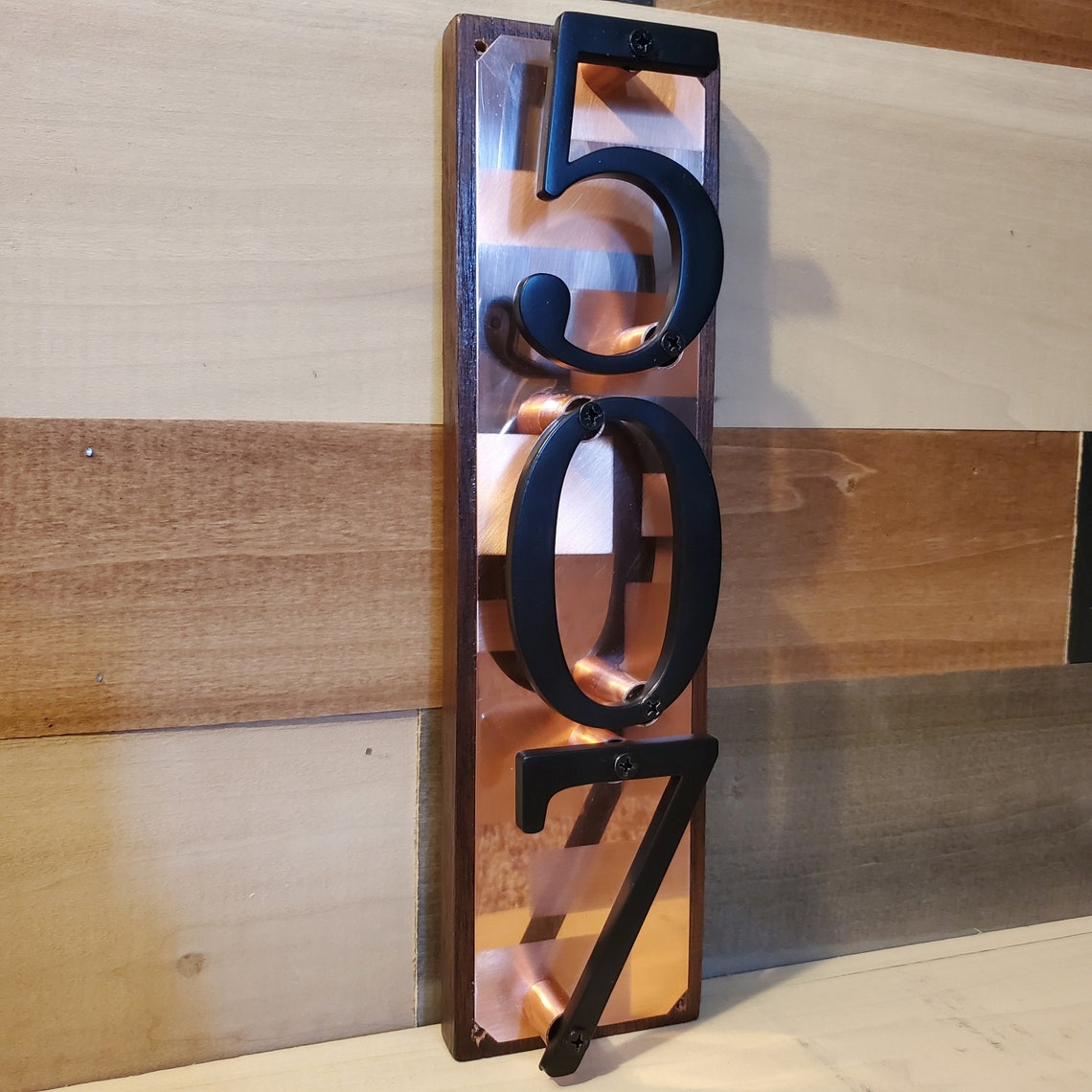 Copper Address Sign Free Shipping Address Plaque House - Etsy