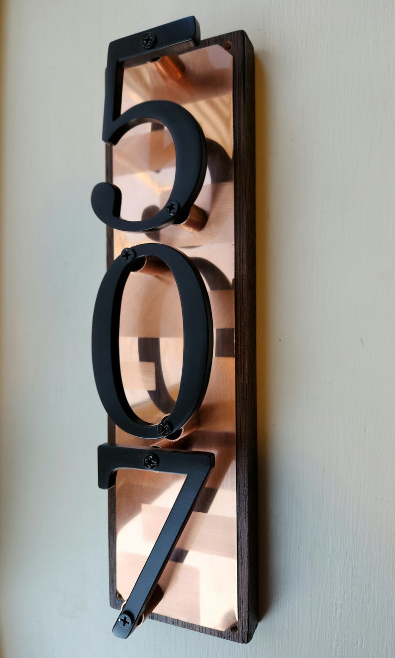 Copper Address Sign / Free Shipping / Address Plaque / House - Etsy