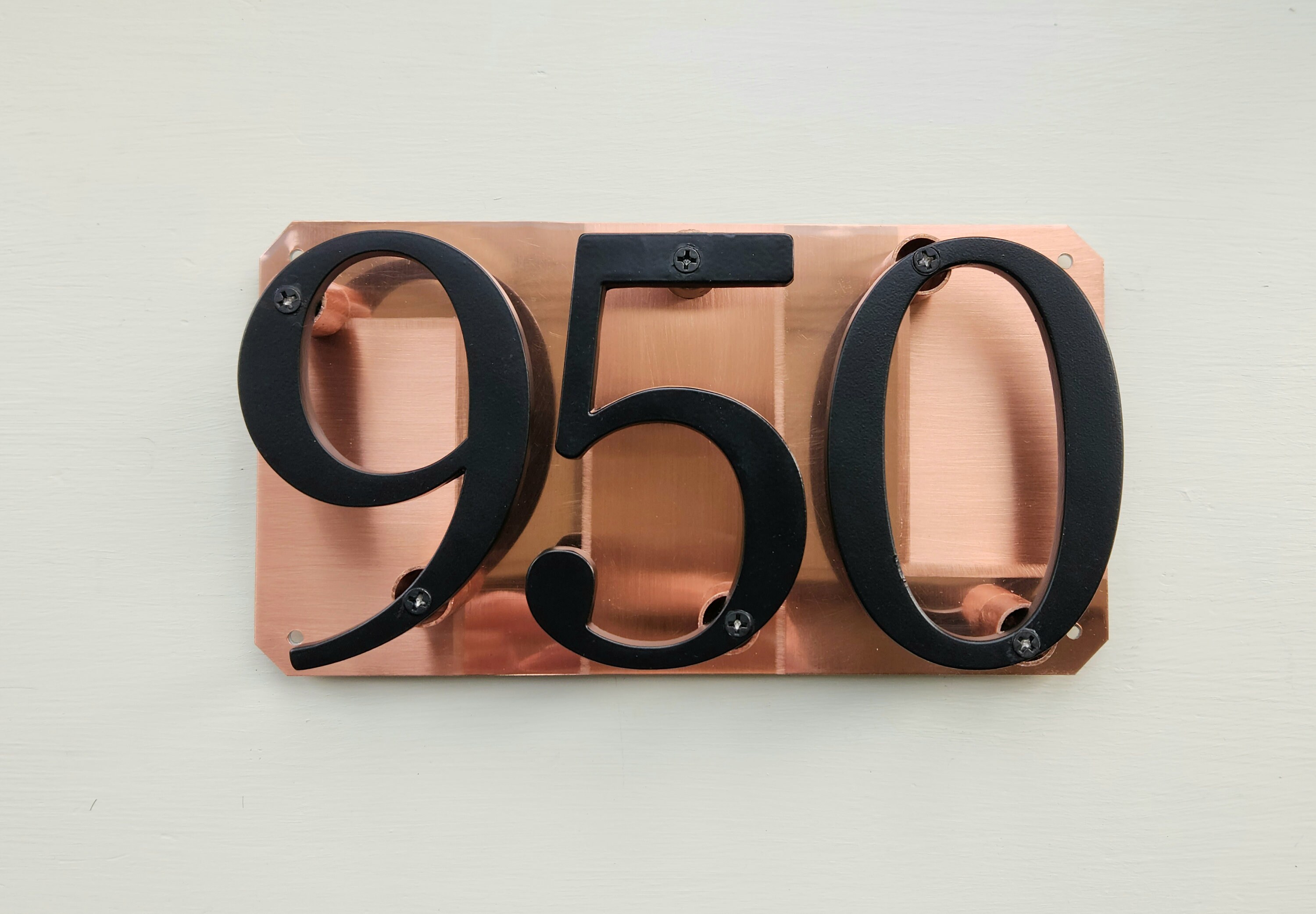 Real Copper Address Sign House Numbers Free Shipping House Numbers ...