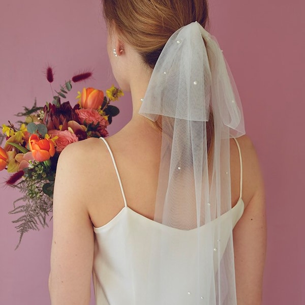 Bow Veil - Etsy
