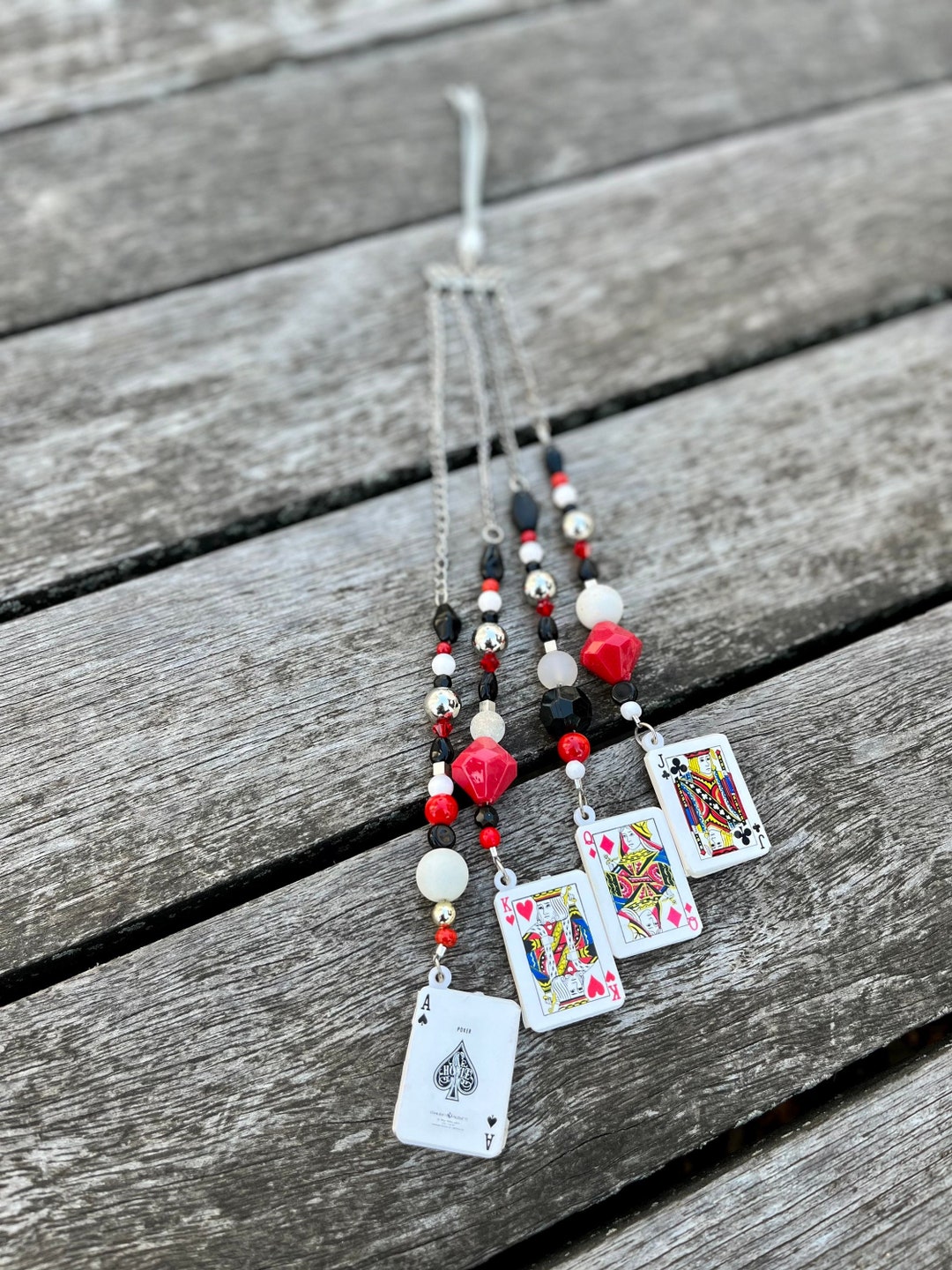 Playing Card Ornament, Retro Casino Night Decor, Poker Las Vegas Theme ...