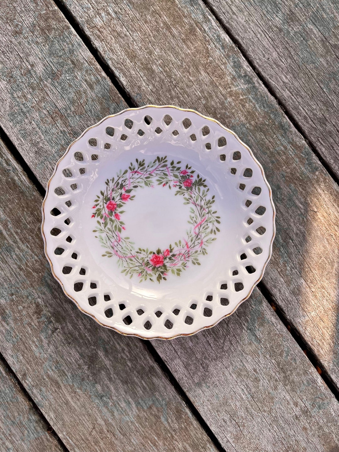 Vintage Avon Happy Birthday Dish, Collectible, Home Accent, Round Candy ...