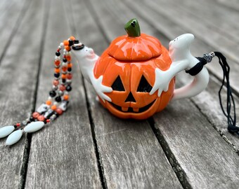Vintage Halloween Midwest Figural Jack O Lantern Teapot - Etsy