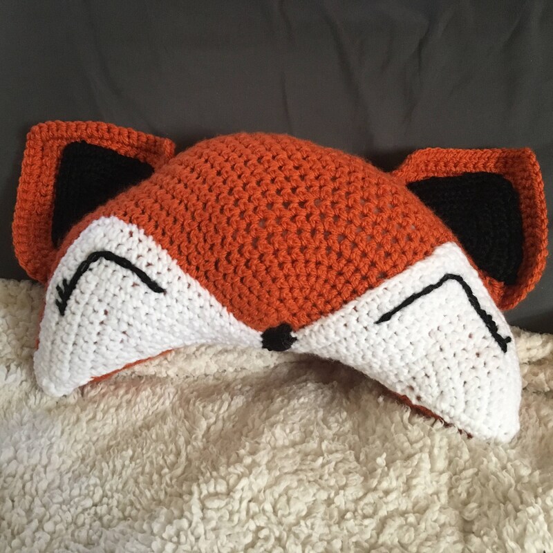Crochet Fox Pillow - Etsy