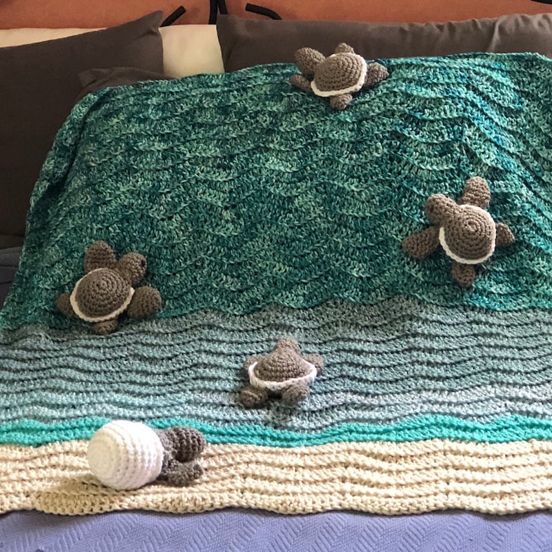 Turtle Blanket - Etsy