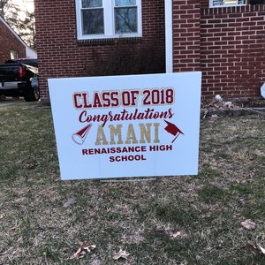 Graduation Yard Sign - Etsy