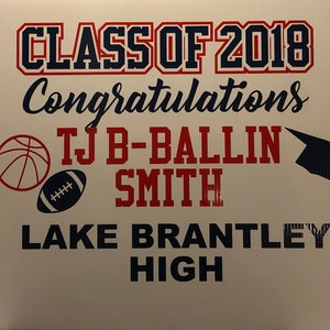 Graduation Yard Sign - Etsy