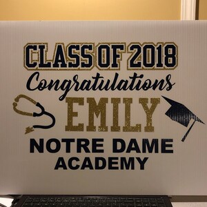Graduation Yard Sign - Etsy