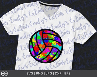 Volleyball Splatter Svg - Etsy