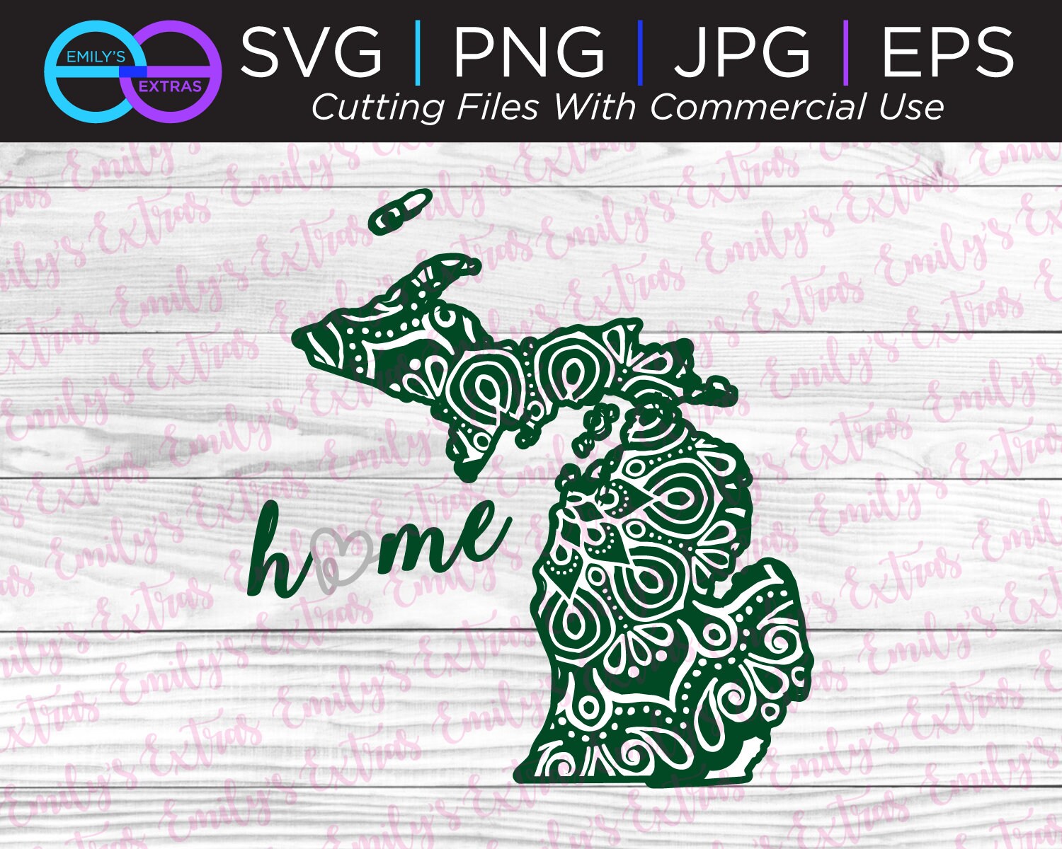 Michigan Mandala SVG File, Silhouette Cut Files, Cricut Cut Files ...