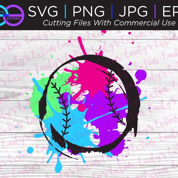 Colorful Softball Png - Etsy