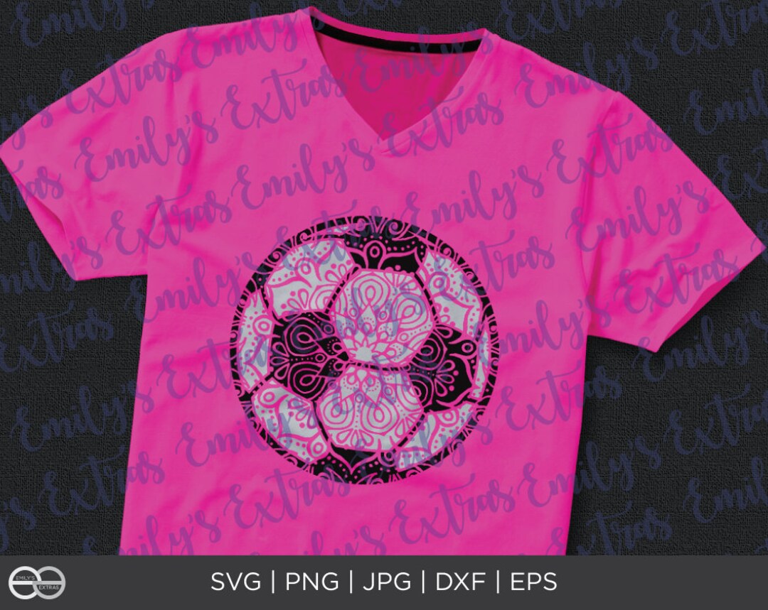 Soccer Mandala File, Soccer Zentangle, Soccer SVG, Silhouette Cut Files ...