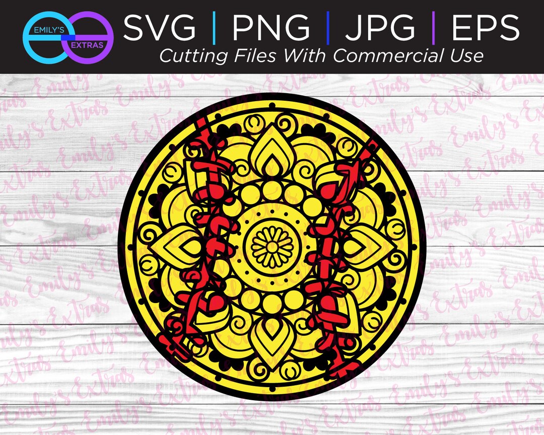 Softball Mandala Zentangle Svg Eps Jpg Png Files for Cutting Machines ...