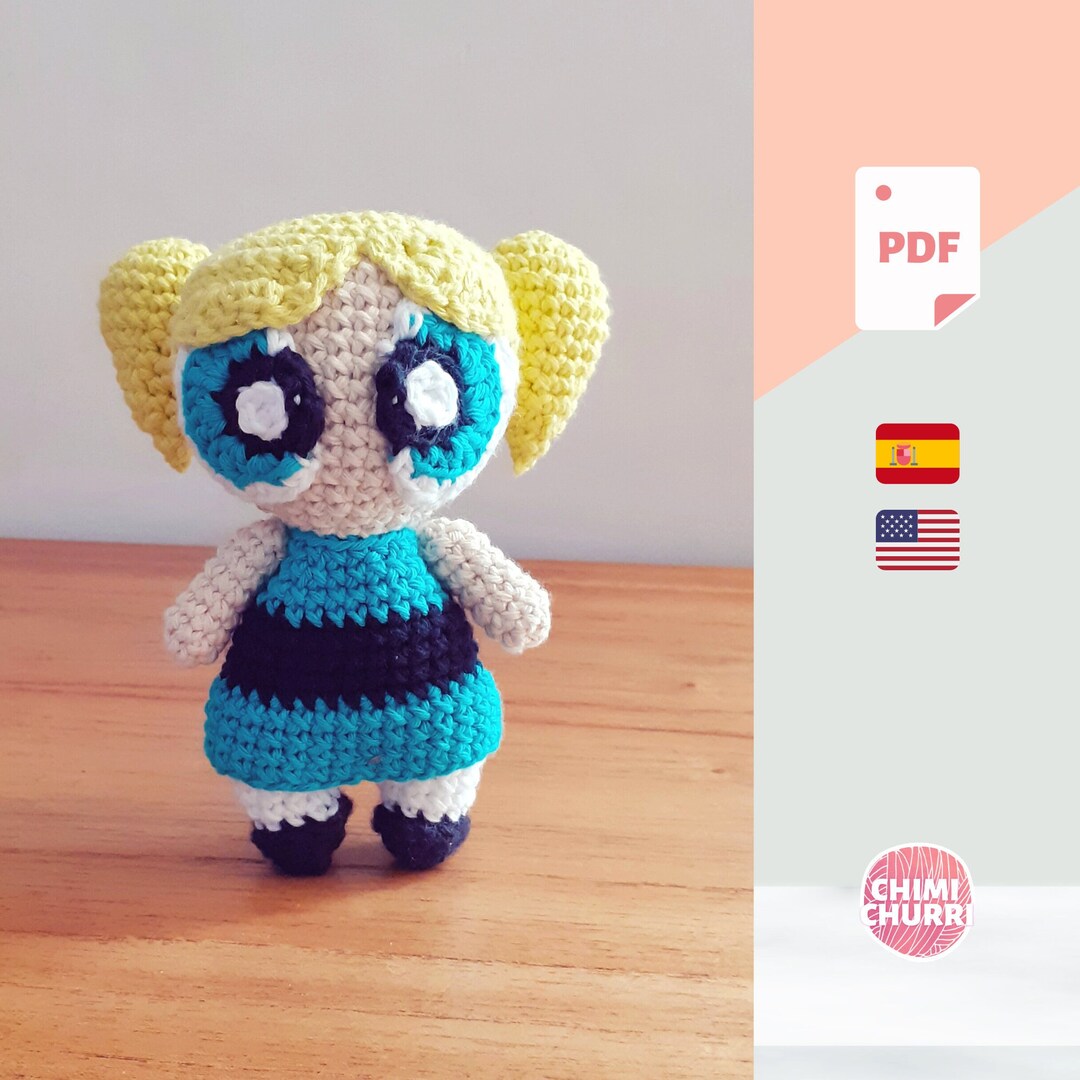 Bubbles Powerpuff Girls PDF Amigurumi Pattern ENG & SPA - Etsy