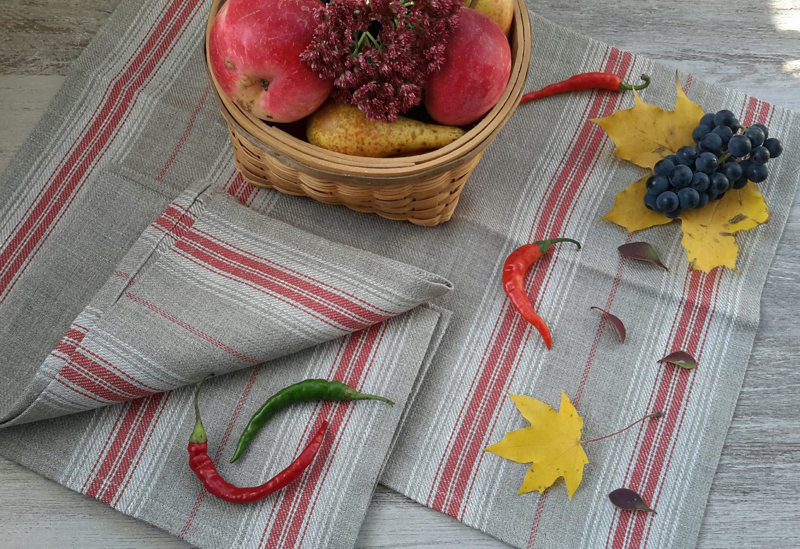 Linen Table Mats Linen Placemats Sack Table Linen French - Etsy