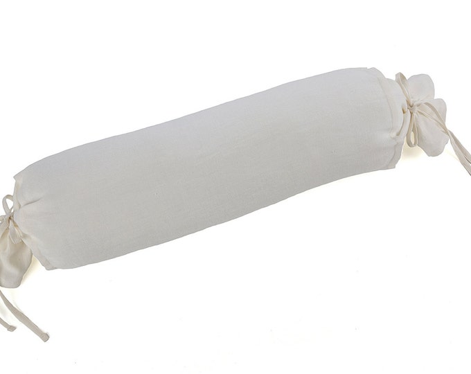 LINEN BOLSTER COVER White Bolster Cover Washable Bolster - Etsy