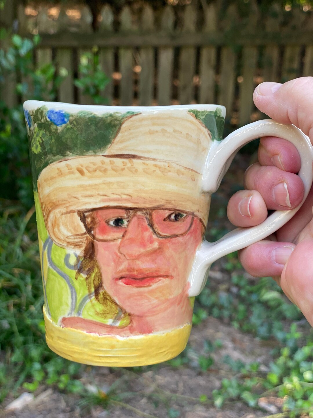 Ceramic Painterly Mug, Handmade Pottery, Hand Painted Pottery - Etsy