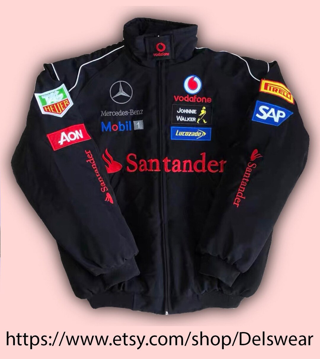 Vintage Mercedes Racing Jacket Mclaren Formula One Jacket Retro F1 ...