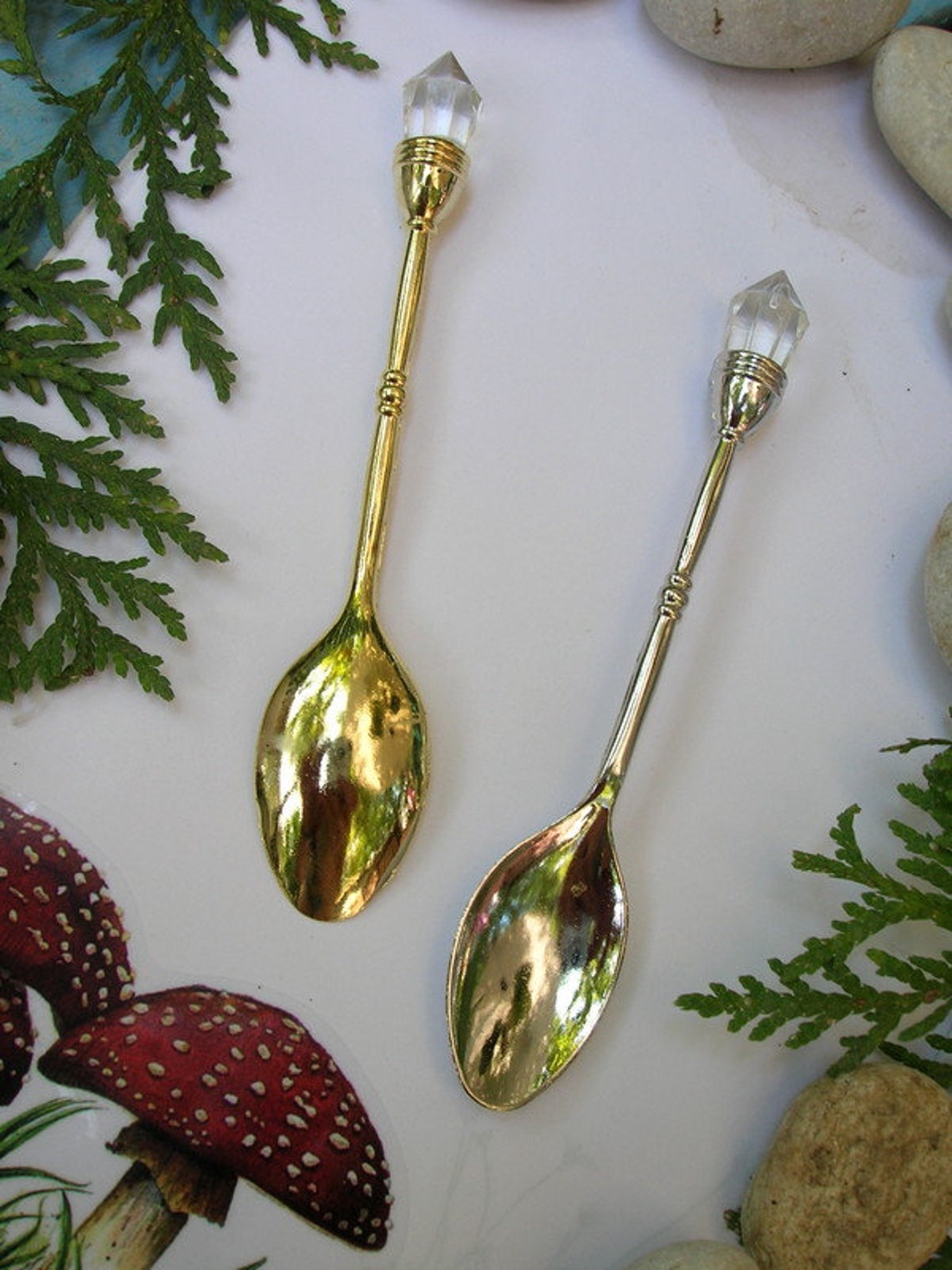 Herbals Spoon Witches Tea Spoons Incense and Crystal Spoon | Etsy
