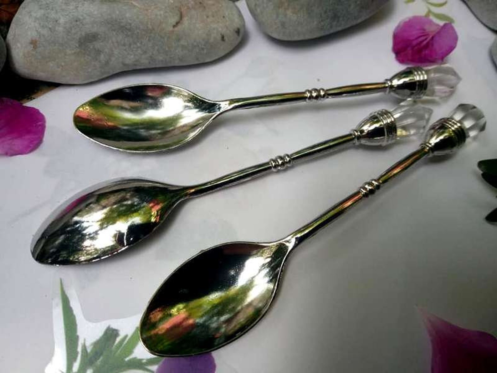 Herbals Spoon Witches Tea Spoons Incense and Crystal Spoon | Etsy