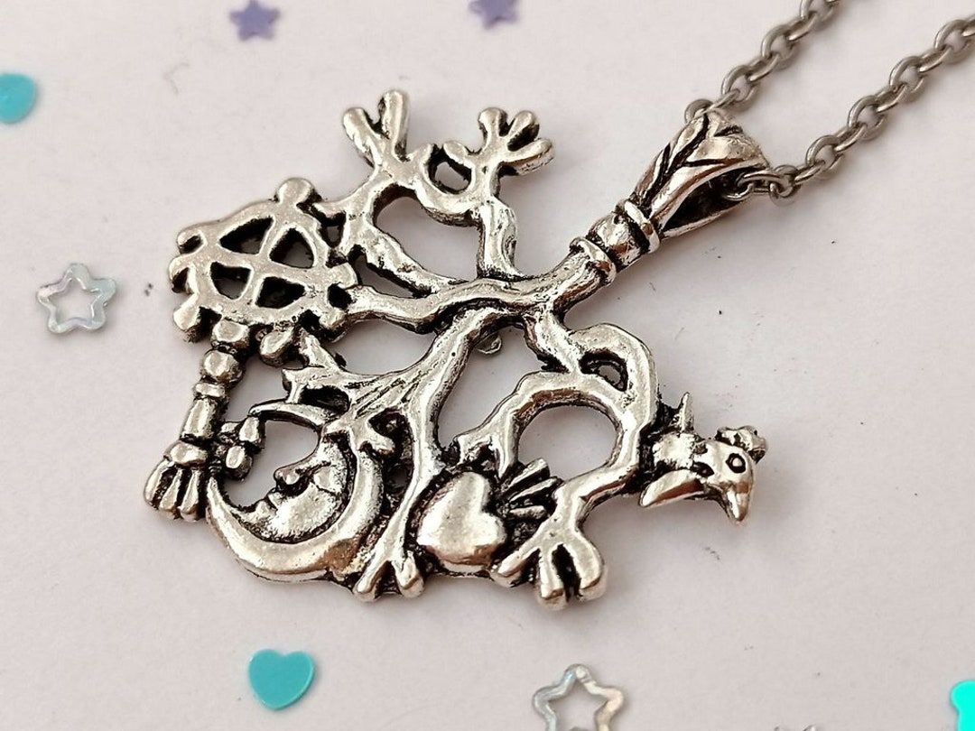 Witch's Cimaruta Amulet Necklace Protection Witches Necklace Italian ...