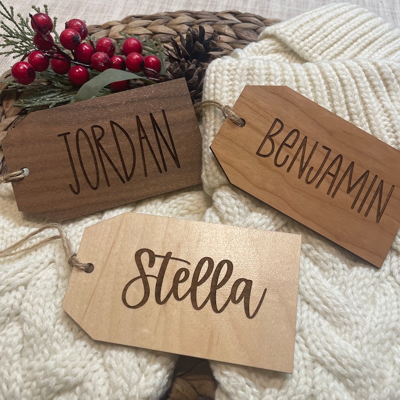 Engraved Wood Tags - Etsy