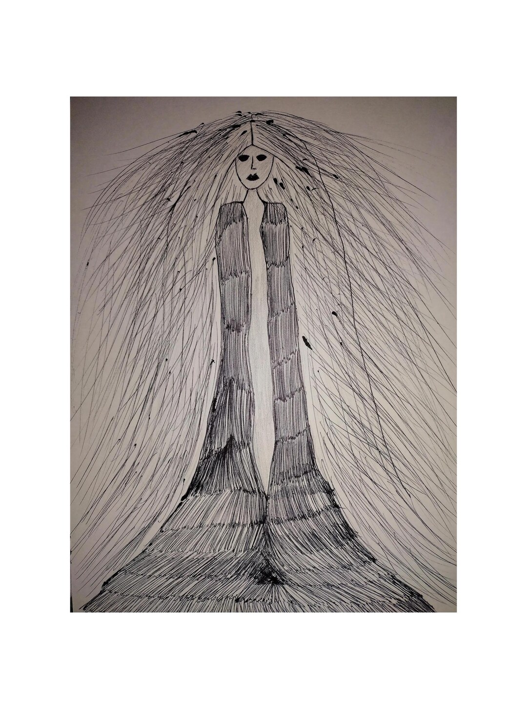 Sibel Ibrahim Maria Sketch Art Painting Digital Download Office Home ...