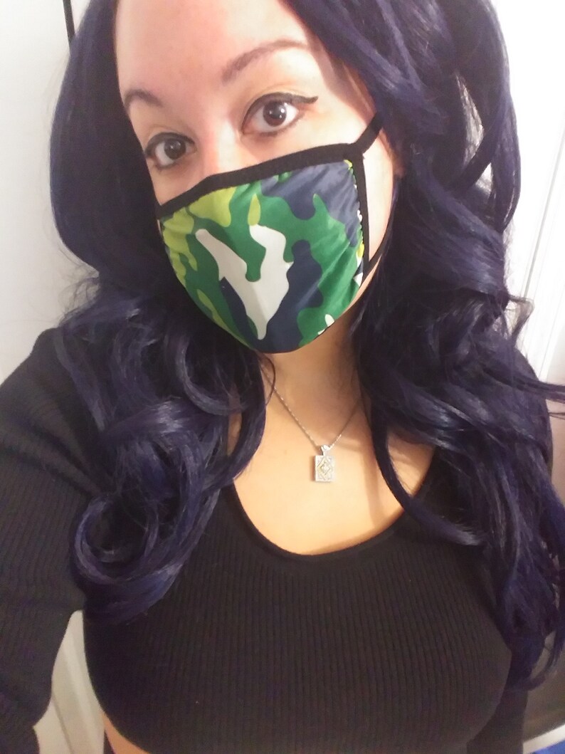 Green Camouflage Face Mask Unisex Adult Teen Washable - Etsy