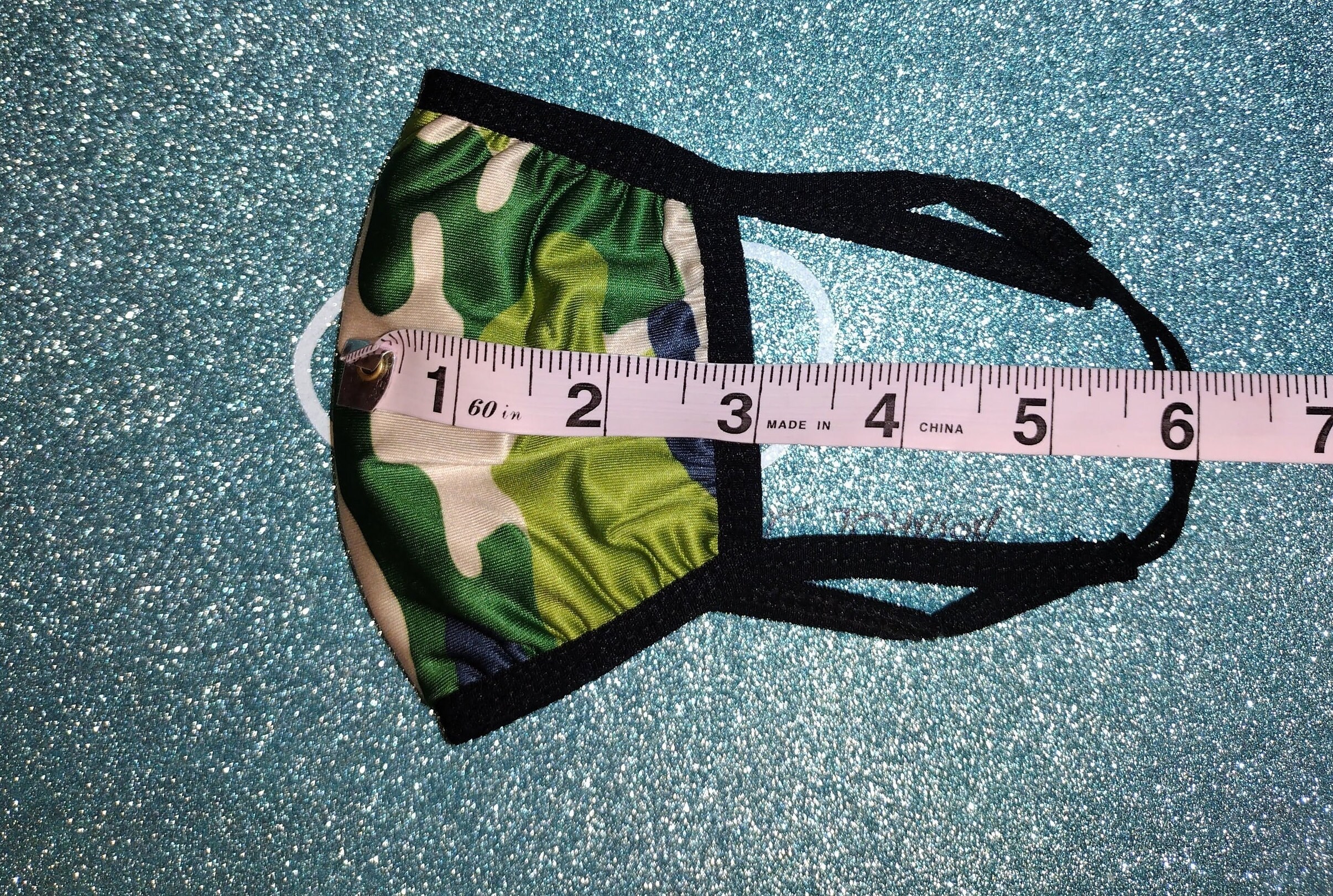 Green Camouflage Face Mask Unisex Adult Teen Washable Lightweight ...