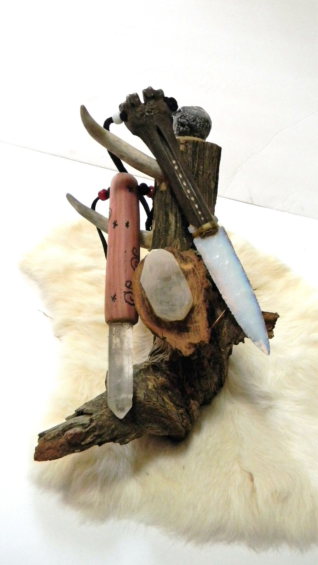 Neck Knives / METAPHYSICAL KNIFE and WAND / Altar Tools / - Etsy