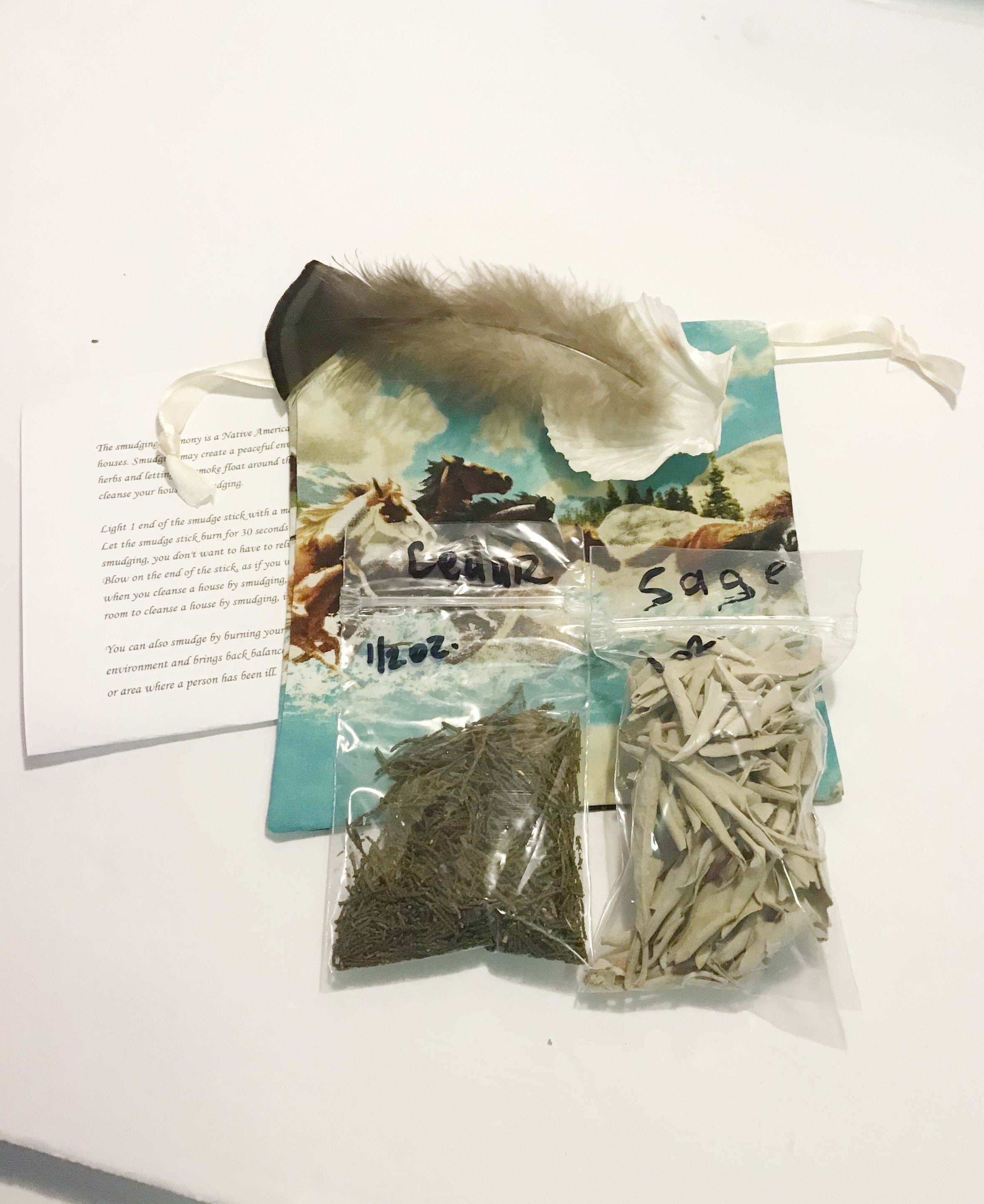 MINI SMUDGE KIT Home Smudge Kit Native Smudge Kit | Etsy